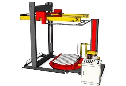 PW-1821AR + PW-1818FC Fully-Auto Pallet Wrapper for Packway Inc.