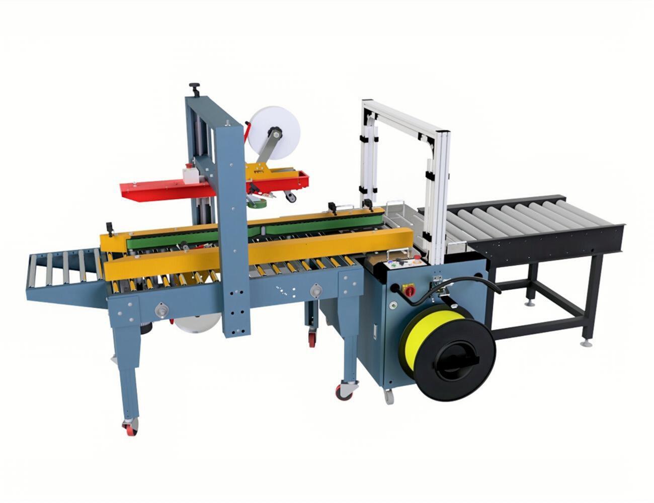Automatic Box Sealing and Strapping - PWI packway